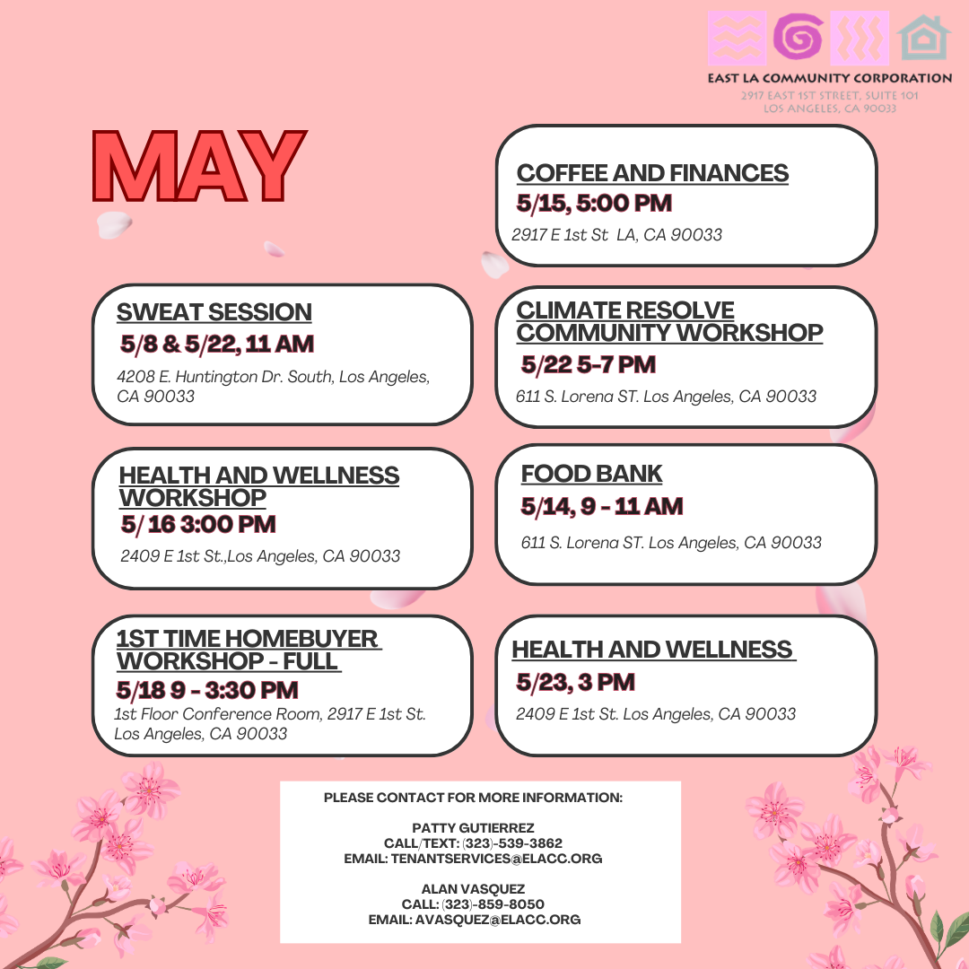 Calendar – East LA Community Corporation
