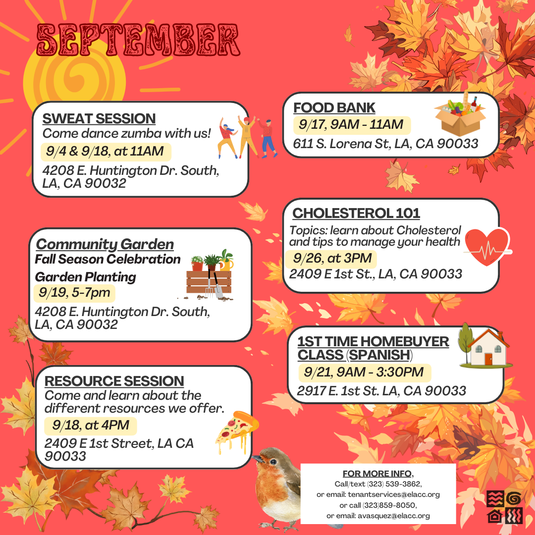 Calendar – East LA Community Corporation